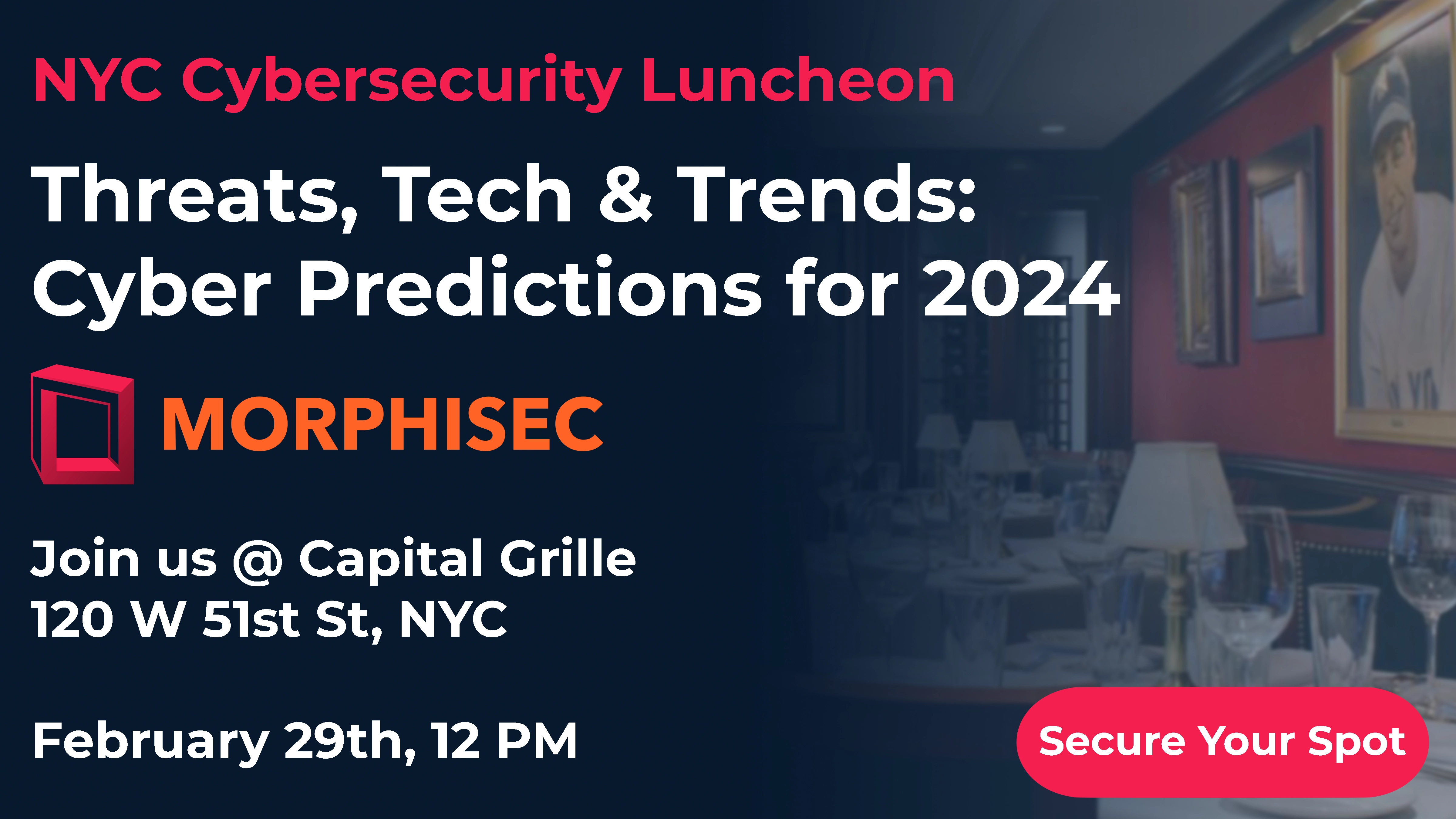 NYC Cybersecurity Luncheon - Morphisec